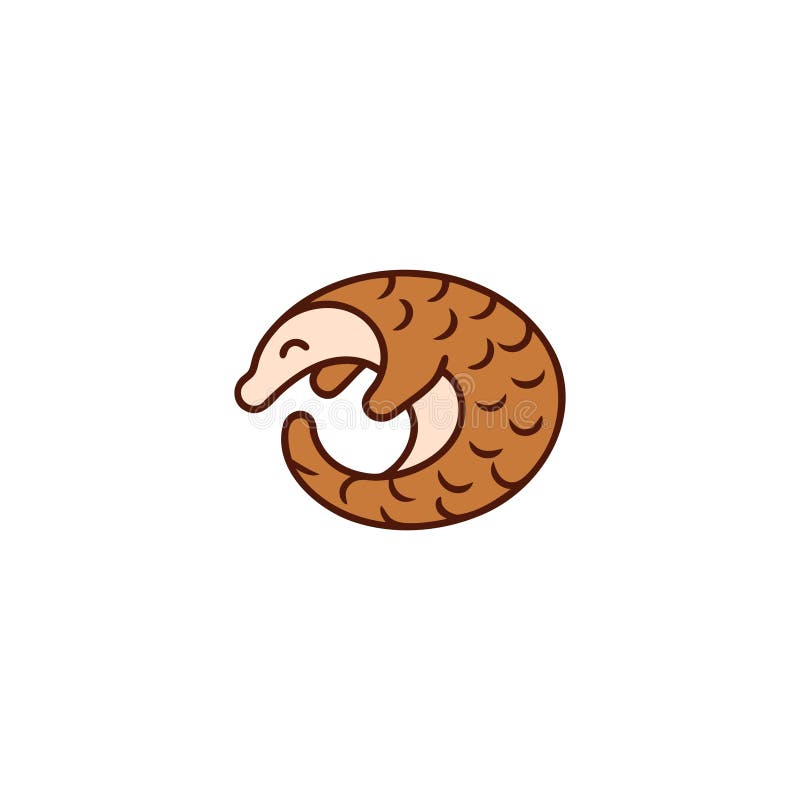 Pangolin Logo. Pangolin Logo Made in Monoline Style Very Simple Not ...