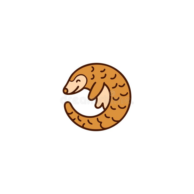 Pangolin Logo. Pangolin Logo Made in Monoline Style Very Simple Not ...