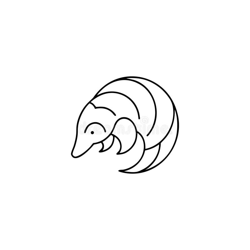 Pangolin Logo. Pangolin Logo Made in Monoline Style Very Simple Not ...