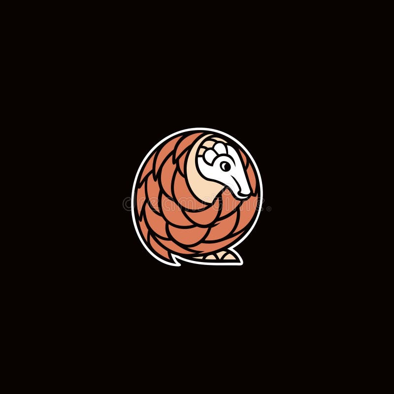 Pangolin Logo. Pangolin Logo Made in Monoline Style Very Simple Not ...