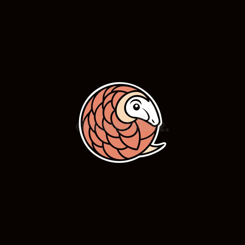 Pangolin Logo. Pangolin Logo Made in Monoline Style Very Simple Not ...