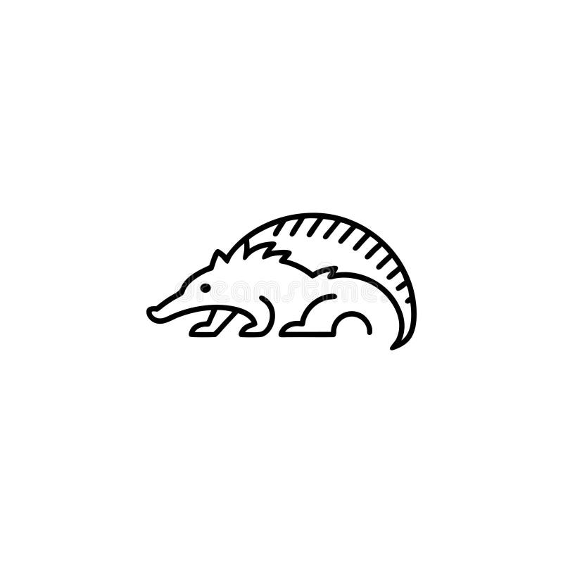 Pangolin Logo. Pangolin Logo Made in Monoline Style Very Simple Not ...