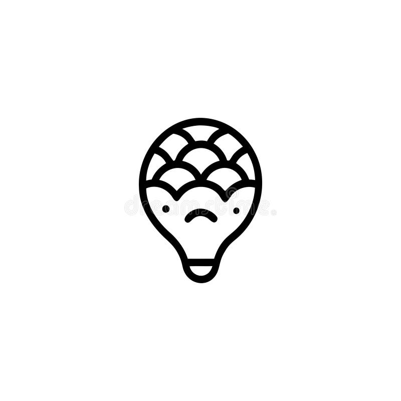 Pangolin Logo. Pangolin Logo Made in Monoline Style Very Simple Not ...