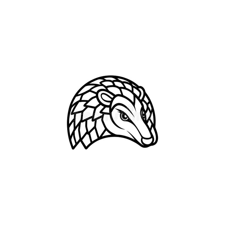 Pangolin Logo. Pangolin Logo Made in Monoline Style Very Simple Not ...