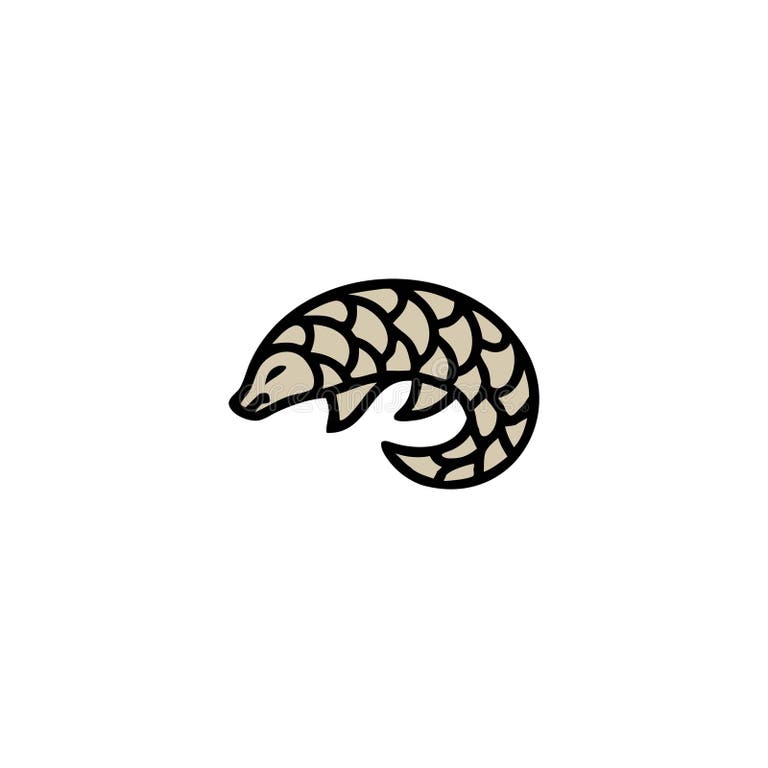 Pangolin Logo. Pangolin Logo Made in Monoline Style Very Simple Not ...
