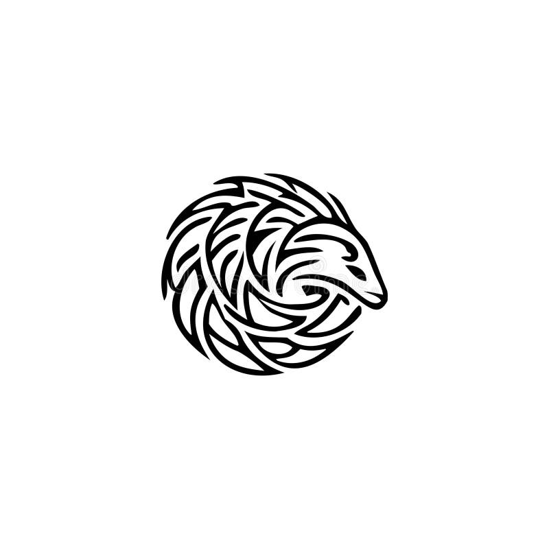 Pangolin Logo. Pangolin Logo Made in Monoline Style Very Simple Not ...
