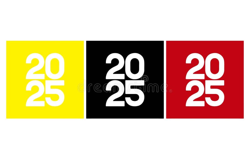 Vibrant Visions of 2025 Vector Art and Illustration Stock Illustration ...