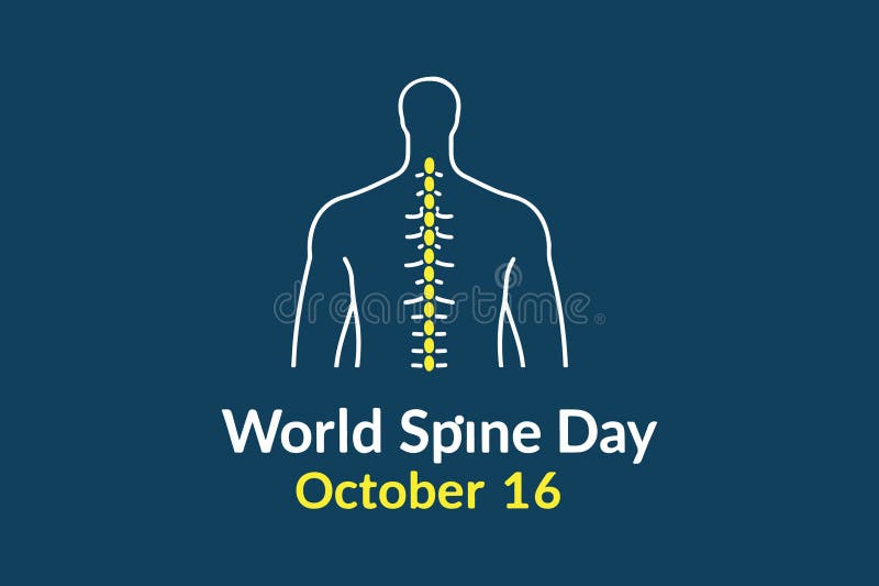 World Spine Day Vector Illustration Stock Vector - Illustration of ...