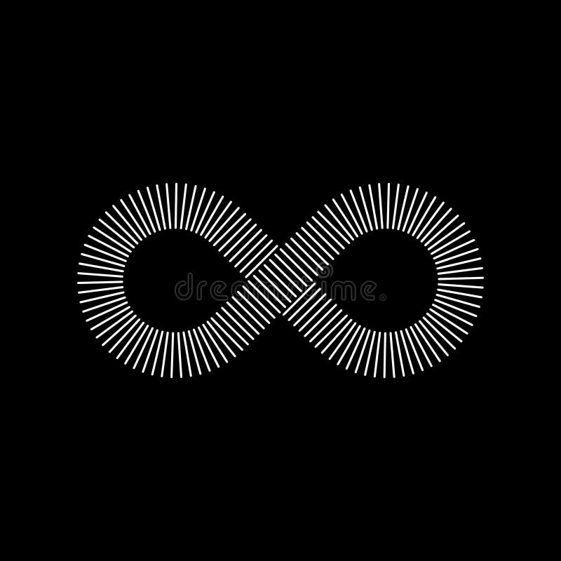 Infinity Symbol with Lines Symbol Icon, Eternal, Limitless, Endless ...