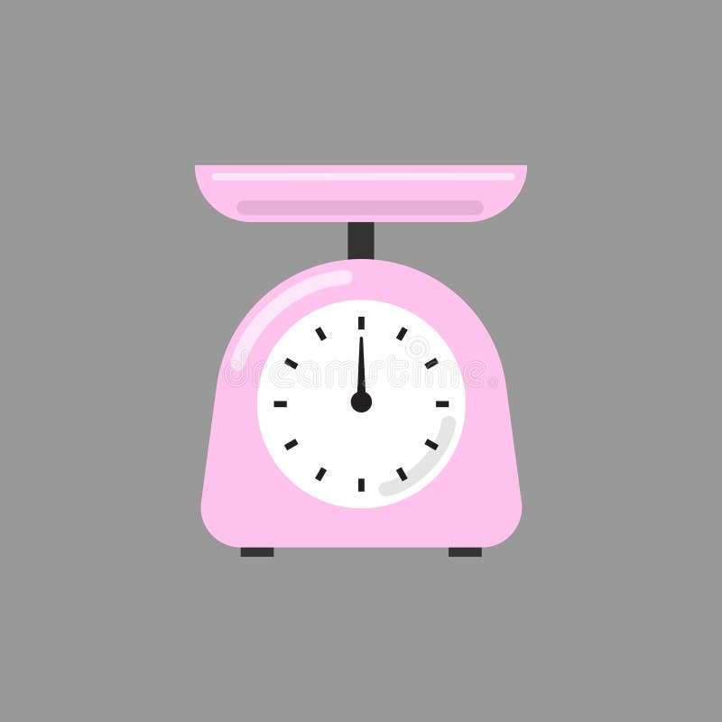 Kitchen Scale Icon Isolated on White Background from Technology Devices ...