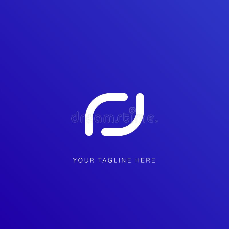 R and J Abstract Logo Deisng. Simple RJ Logo Vector Design Stock Vector ...