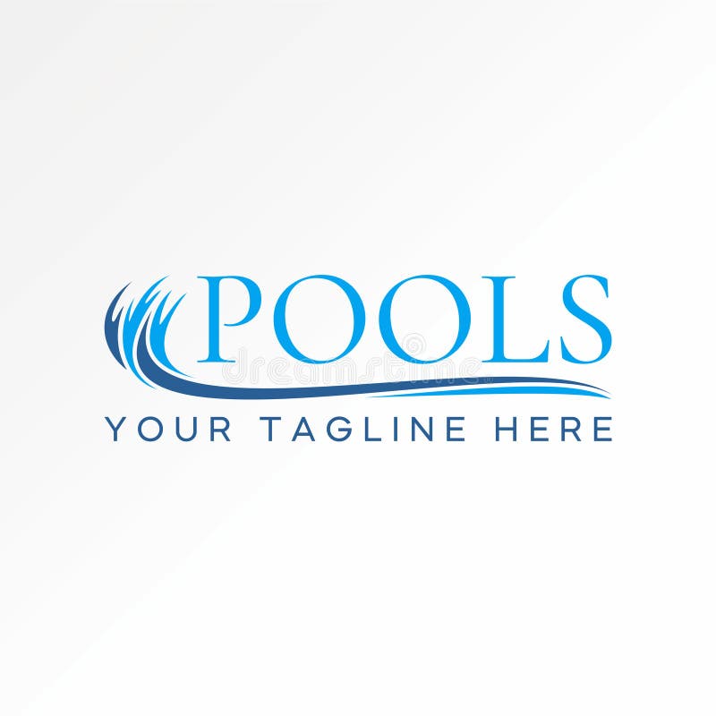 Text Word Pools Serif Font Swim Wave Water Relate To Beach Monogram ...