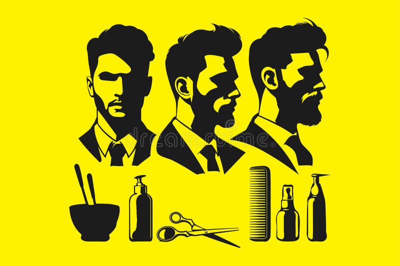 Men Grooming Logo Stock Illustrations – 1,274 Men Grooming Logo Stock ...