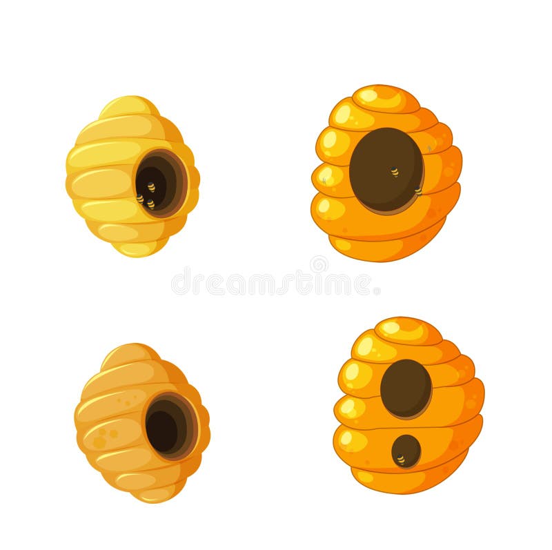 Honey Bee Home Icon Drawing, Vector Stock Vector - Illustration of ...