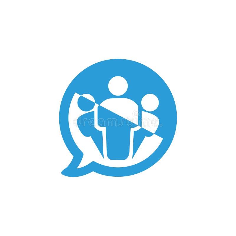 People Family Together Human Unity Chat Bubble Logo Vector Icon Stock ...