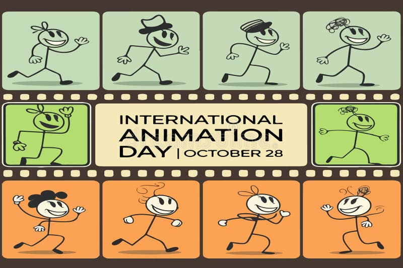 International Animation Day Vector Illustration Stock Vector ...