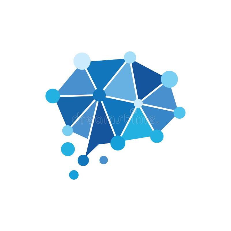Brain Network Logo Design Template Vector Stock Illustration ...