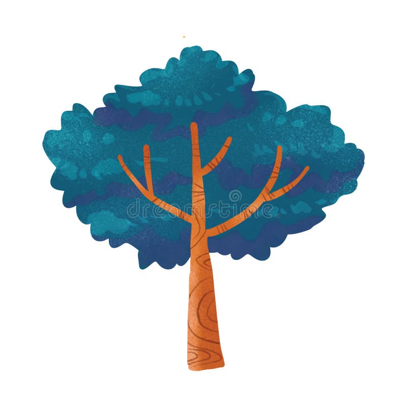 Beautiful Cute Tree Illustration and Vector Stock Illustration ...