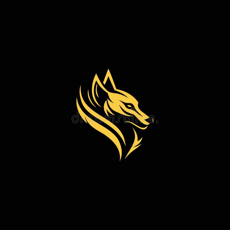 Wolf Logo. Powerful and Unique Trendy Iconic Simple Wolf Logo. Stock ...