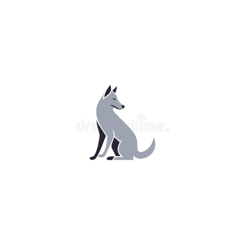 Wolf Logo. Powerful and Unique Trendy Iconic Simple Wolf Logo. Stock ...