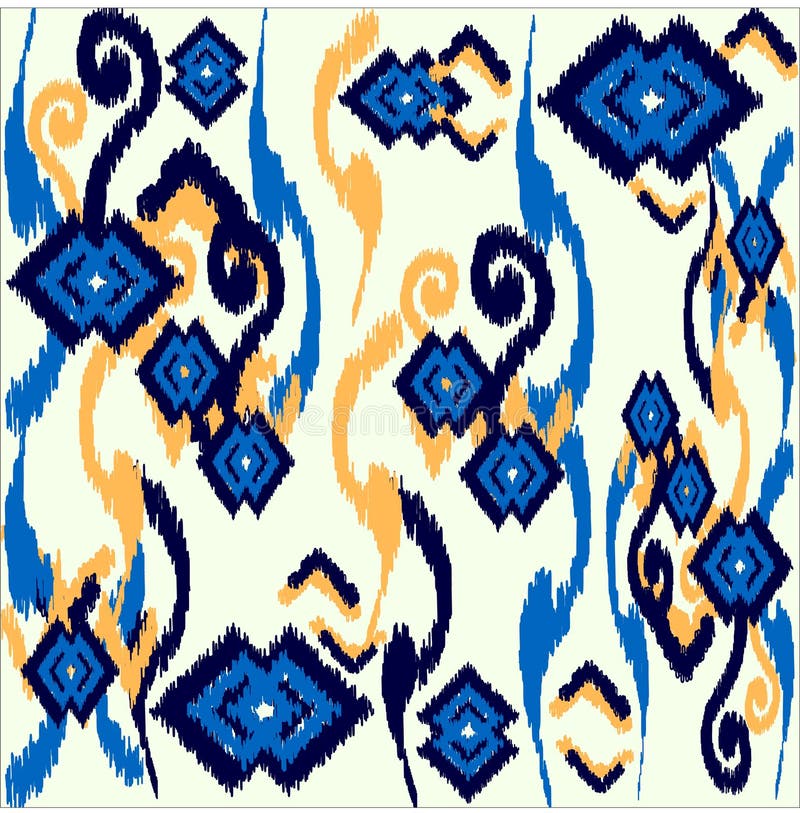 Ikat Ethnic Tribal ,handmade Native Pattern Motif. Design for Fabric ...