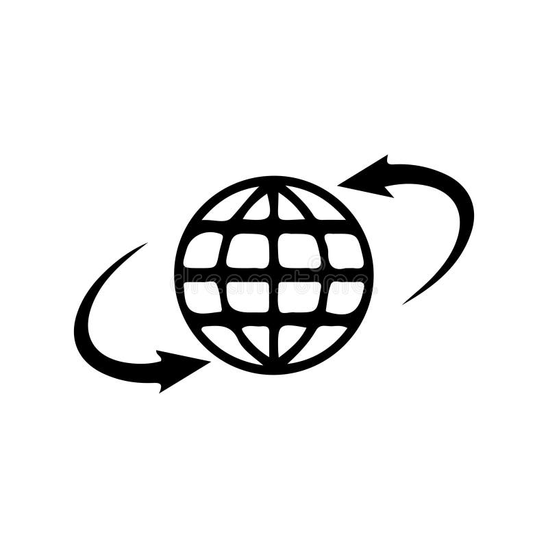 Global Connection Icon Vector Design Symbol of Internet Communication ...