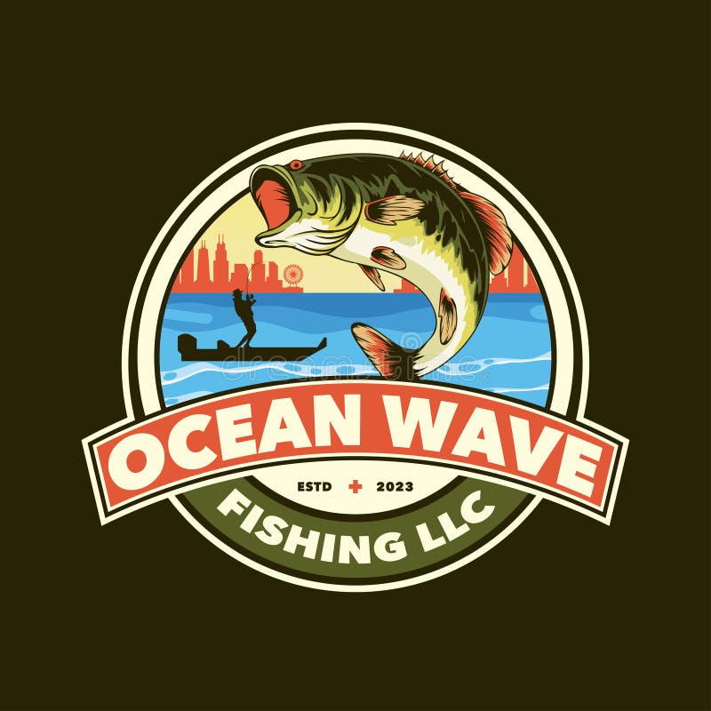 Awesome Fishing and Outdoor Logo Design in Vector Template Stock Vector ...