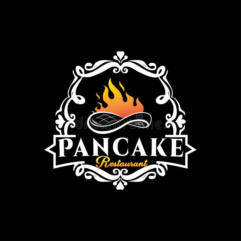 Pancake Restaurant Logo, Vintage, Food and Business Logo Design in ...