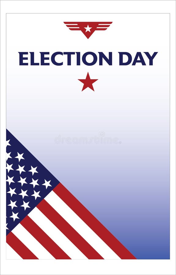 Template Design To Celebrate Election Day of America Stock Vector ...