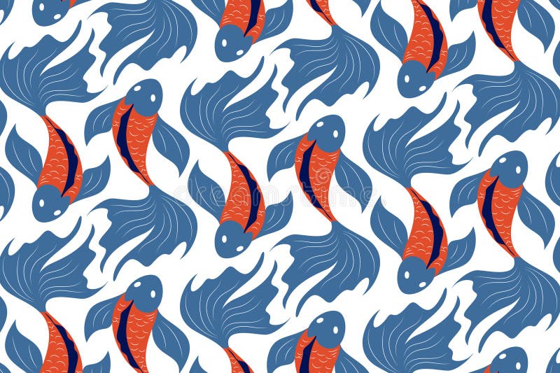 Seamless Fish Pattern Vector Graphic Perfect for a Variety of Projects ...