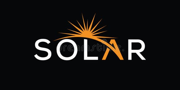 SOLAR Typography, for Solar System Logo Design Inspiration Stock ...