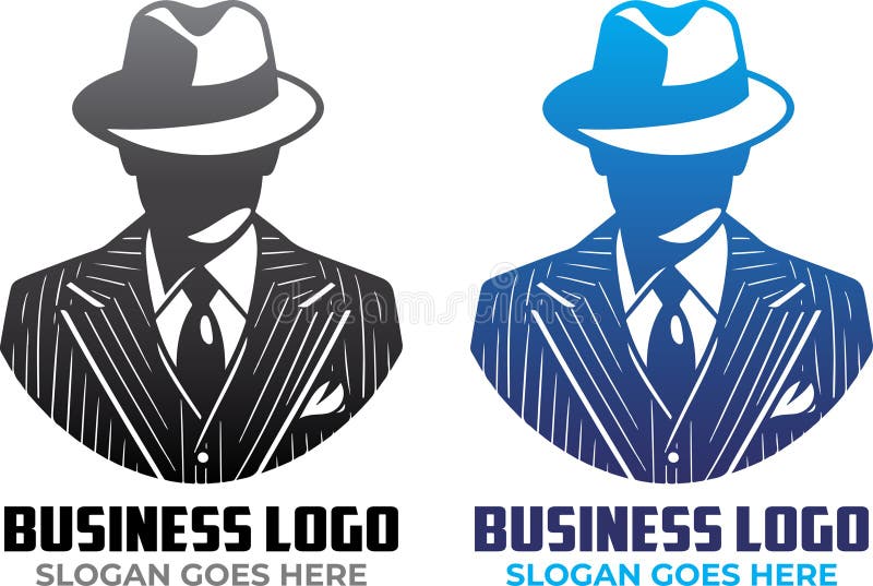 Mafia Mobster Gangster Logo Design Stock Vector - Illustration of italy ...