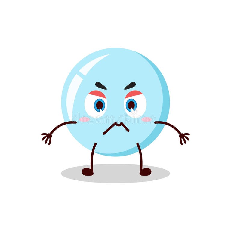 Cute Irritated Expression of Potato Cartoon Character Stock Vector ...