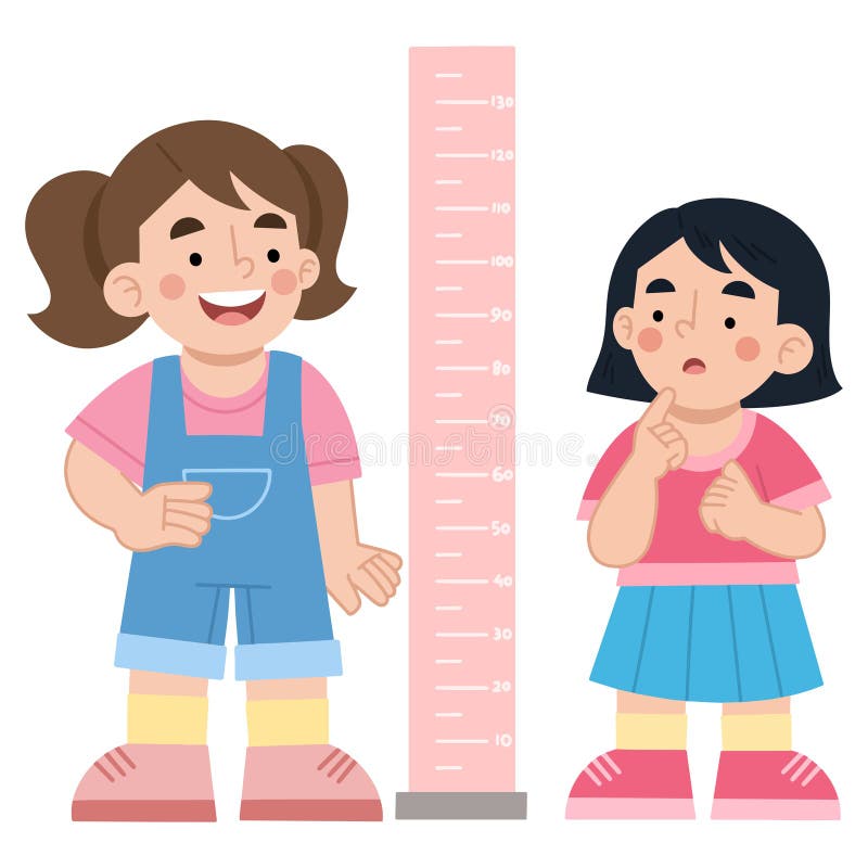 Tall And Short People Cartoon