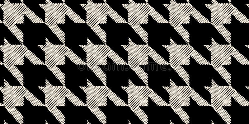 Seamless Goose Foot Pattern. Geometric Doodle Pattern Stock ...