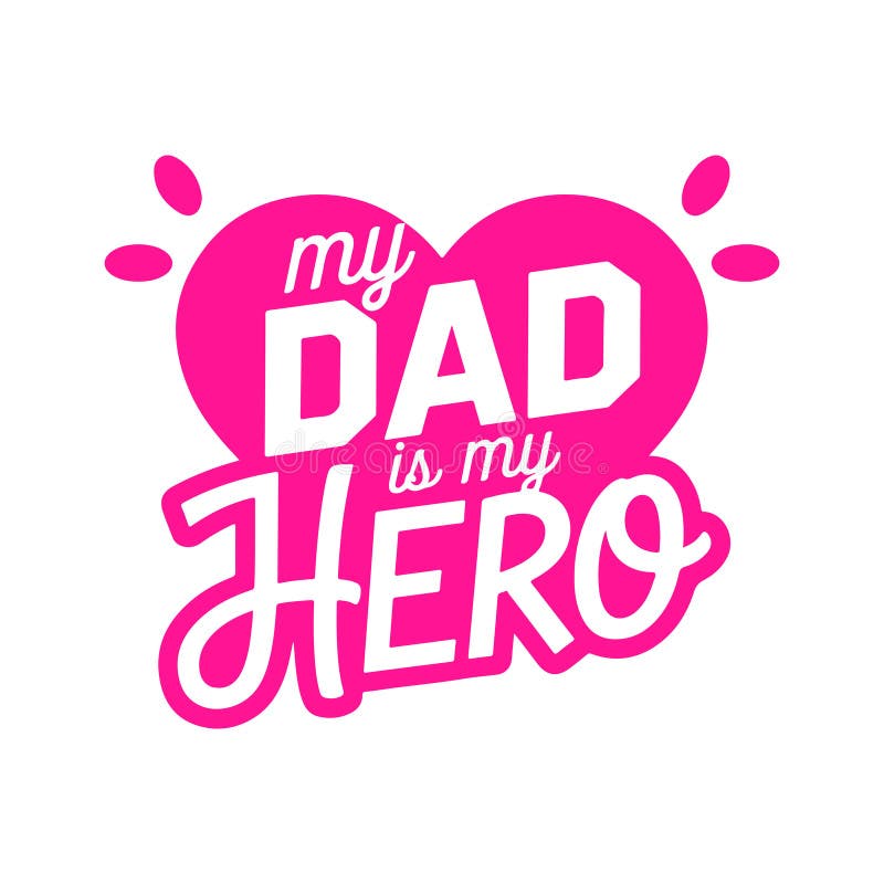 Bold Dad Typography Silhouette Vector Stock Illustration - Illustration ...