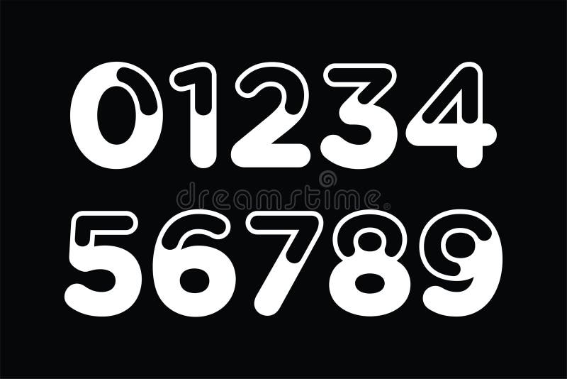 Collection Number 1 To 10 Logo Design. Abstract Number Logo Design ...