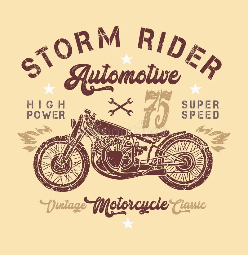Storm Rider stock vector. Illustration of lifestyle - 343409549