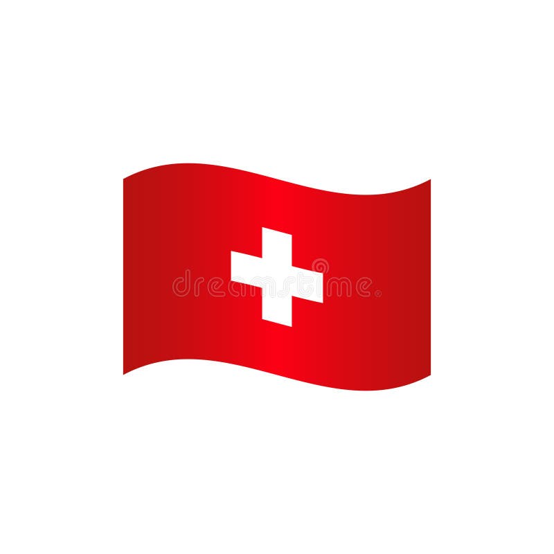 Switzerland Waving Flag Stock Illustrations – 5,599 Switzerland Waving ...