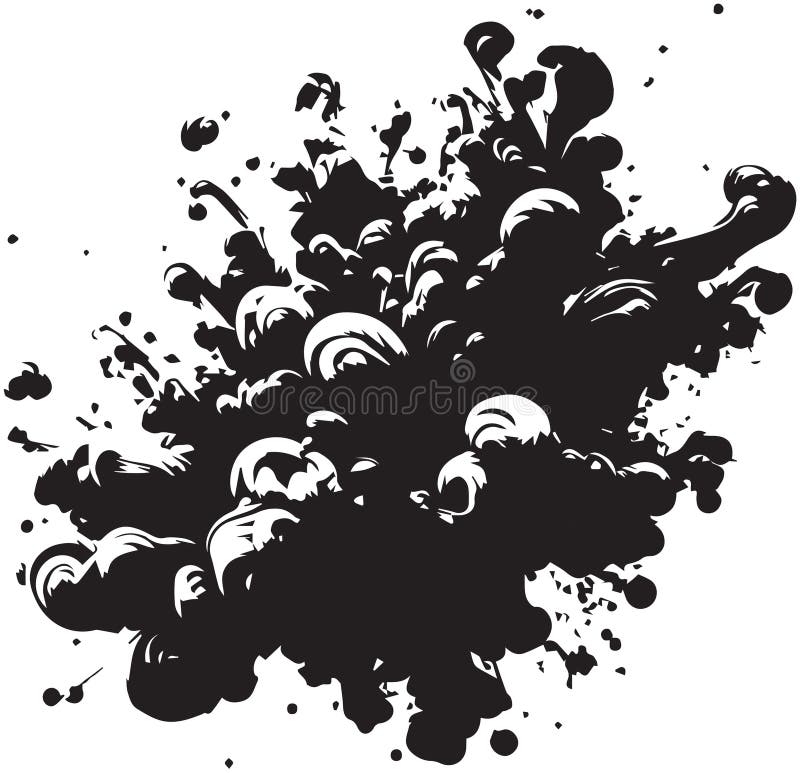 Ink marks from the top stock illustration. Illustration of print ...