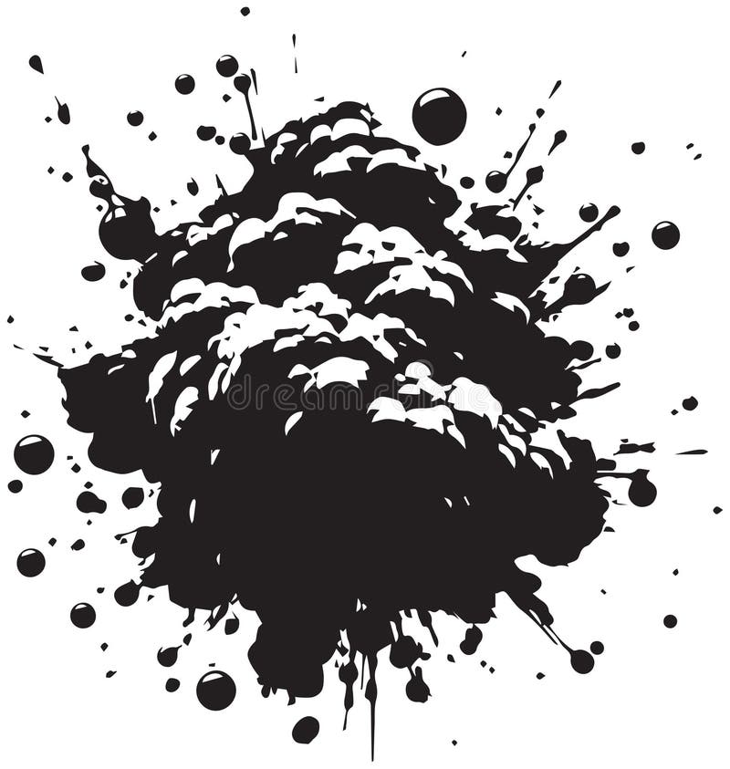 Ink marks from the top stock illustration. Illustration of marks ...