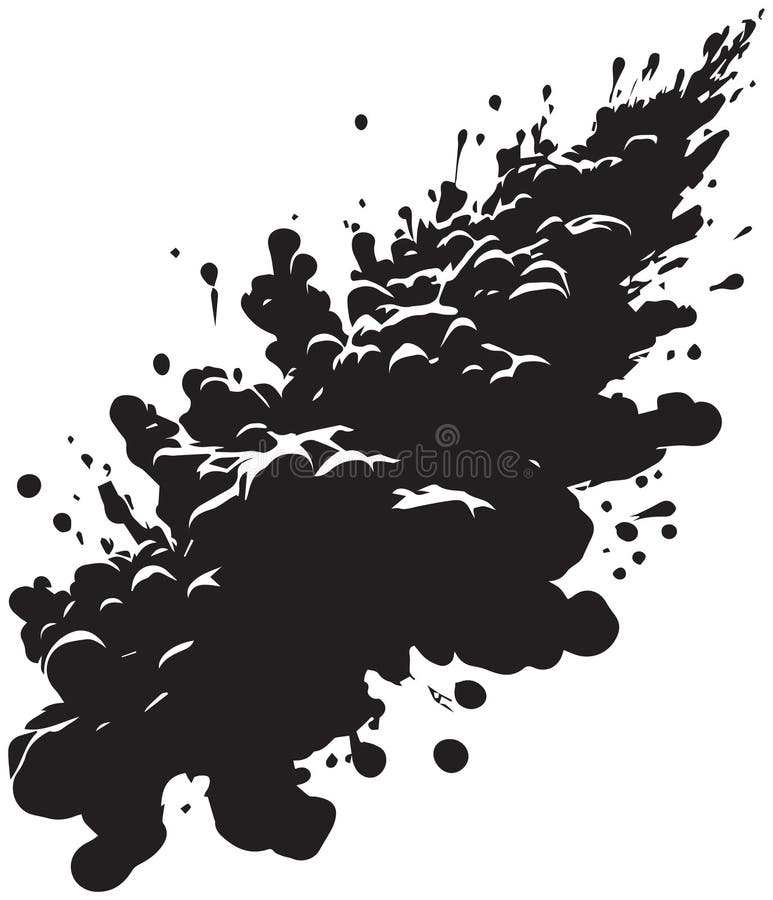 Ink marks from the top stock illustration. Illustration of mark - 343844672
