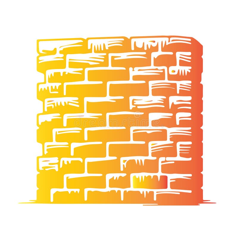 Break Wall Vector Art Illustration Icon Design Stock Vector ...