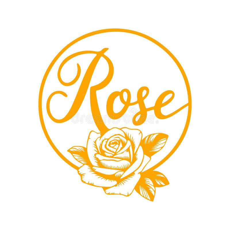Elegant Rose Logo Vector Design Stock Vector - Illustration of floral ...
