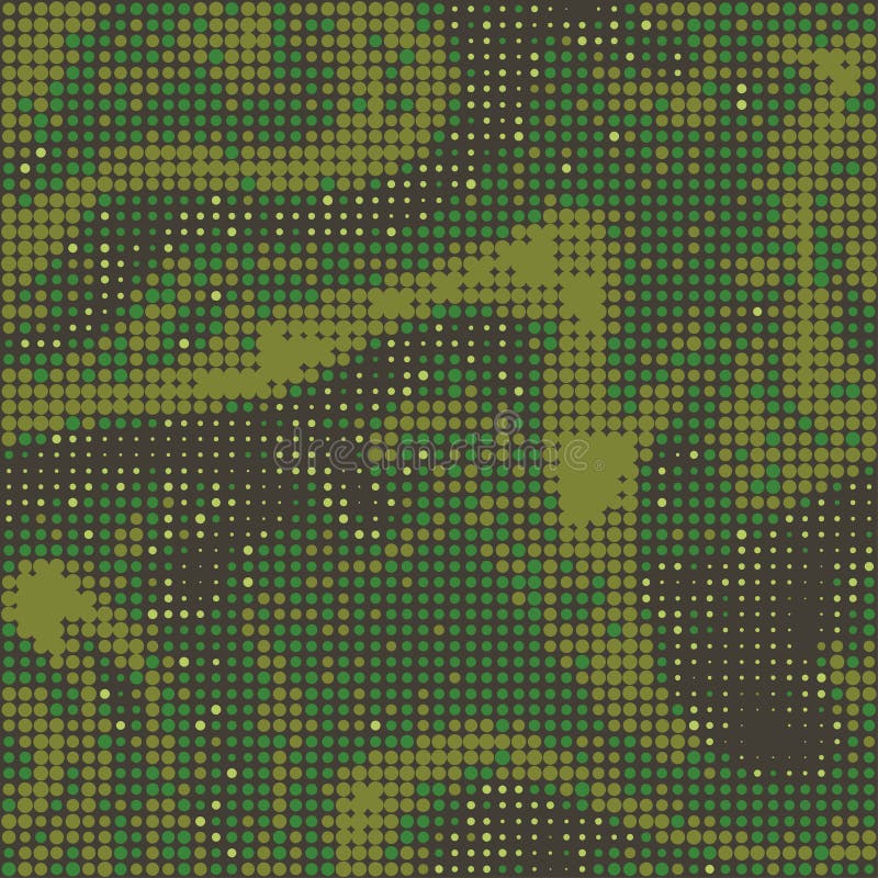 Halftone Smoke Dots Camouflage. Seamless Camo Pattern. Skin of a ...