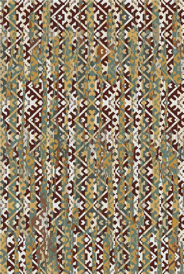 Kilim and Aztec Vector Pattern Rugs and Carpets with Grunge and ...