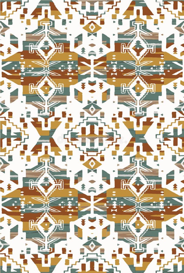 Kilim and Aztec Vector Pattern Rugs and Carpets with Grunge and ...