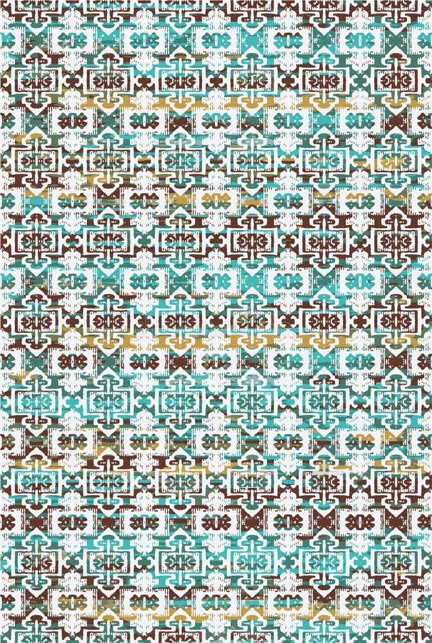 Kilim and Aztec Vector Pattern Rugs and Carpets with Grunge and ...
