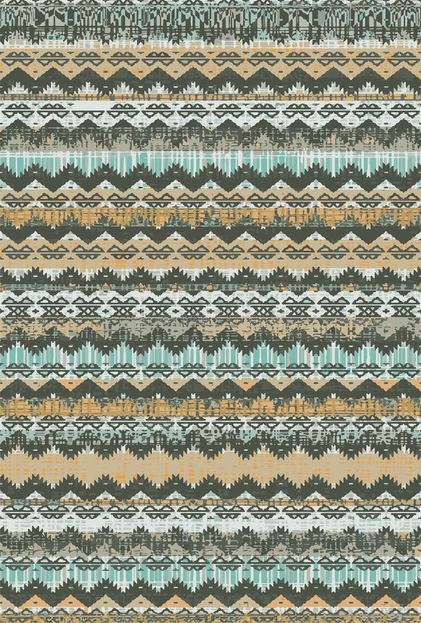 Kilim and Aztec Vector Pattern Rugs and Carpets with Grunge and ...