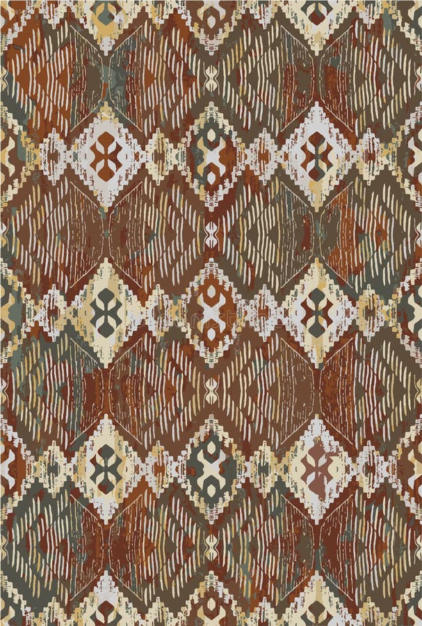 Kilim and Aztec Vector Pattern Rugs and Carpets with Grunge and ...